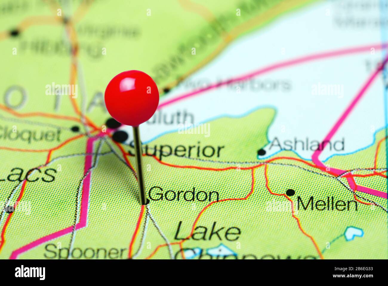 Gordon map hi-res stock photography and images - Alamy