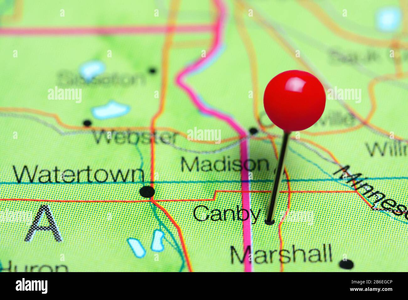 Map of canby minnesota hi-res stock photography and images - Alamy