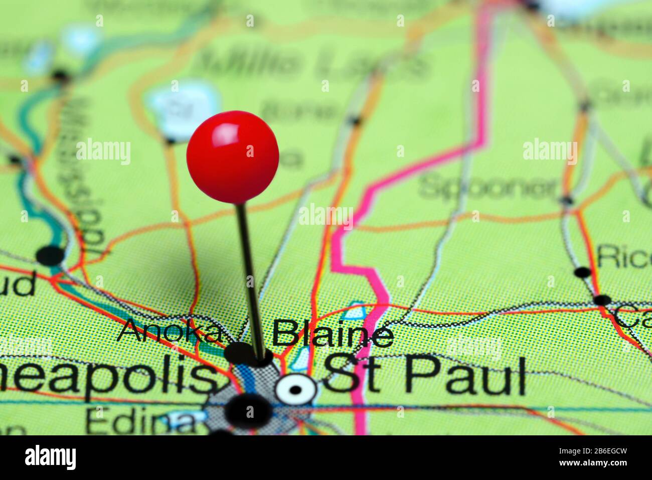 Pinned map hi-res stock photography and images - Alamy