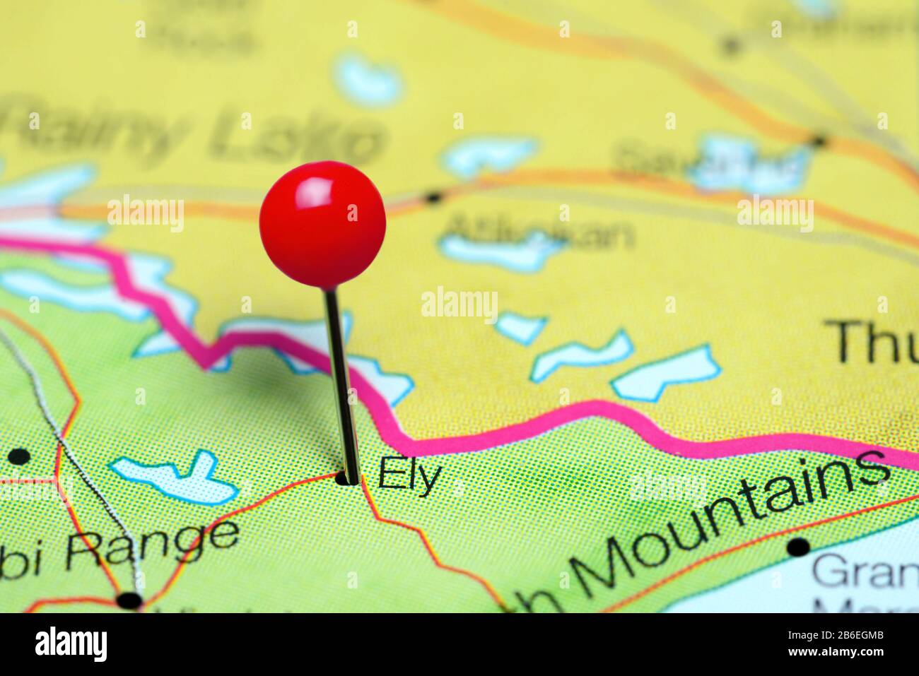 Map of ely minnesota hi-res stock photography and images - Alamy