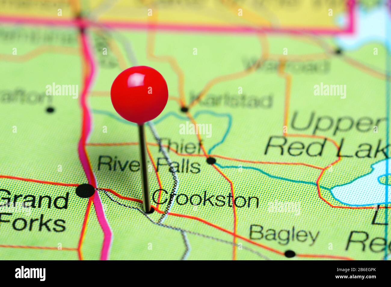 Map of crookston hi-res stock photography and images - Alamy