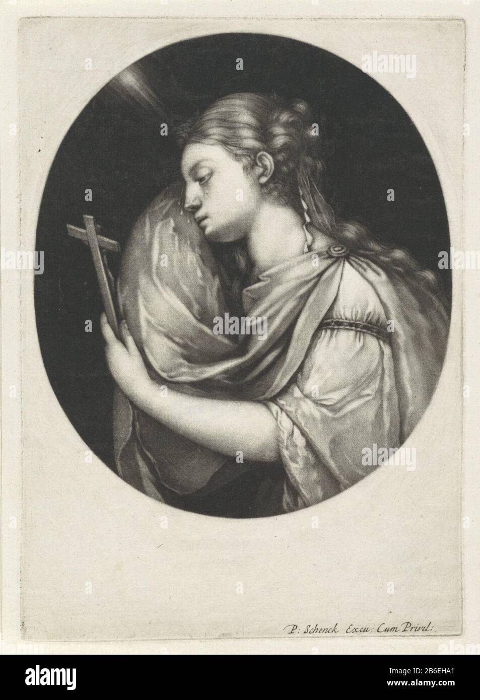 Boetvaardige Mary Magdalene Weeping Mary Magdalene holding in her hand ...