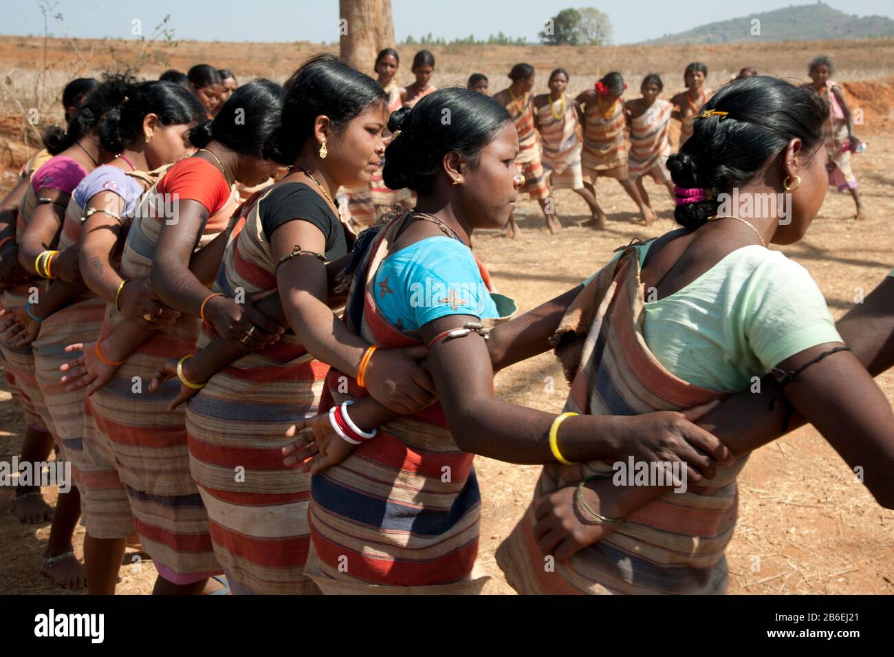 Gadaba tribal women performing dance, Jeypore, Orissa, India Stock ...