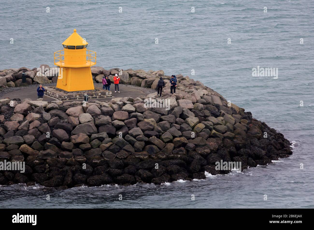 Yellow lighthouse iceland hi-res stock photography and images - Alamy