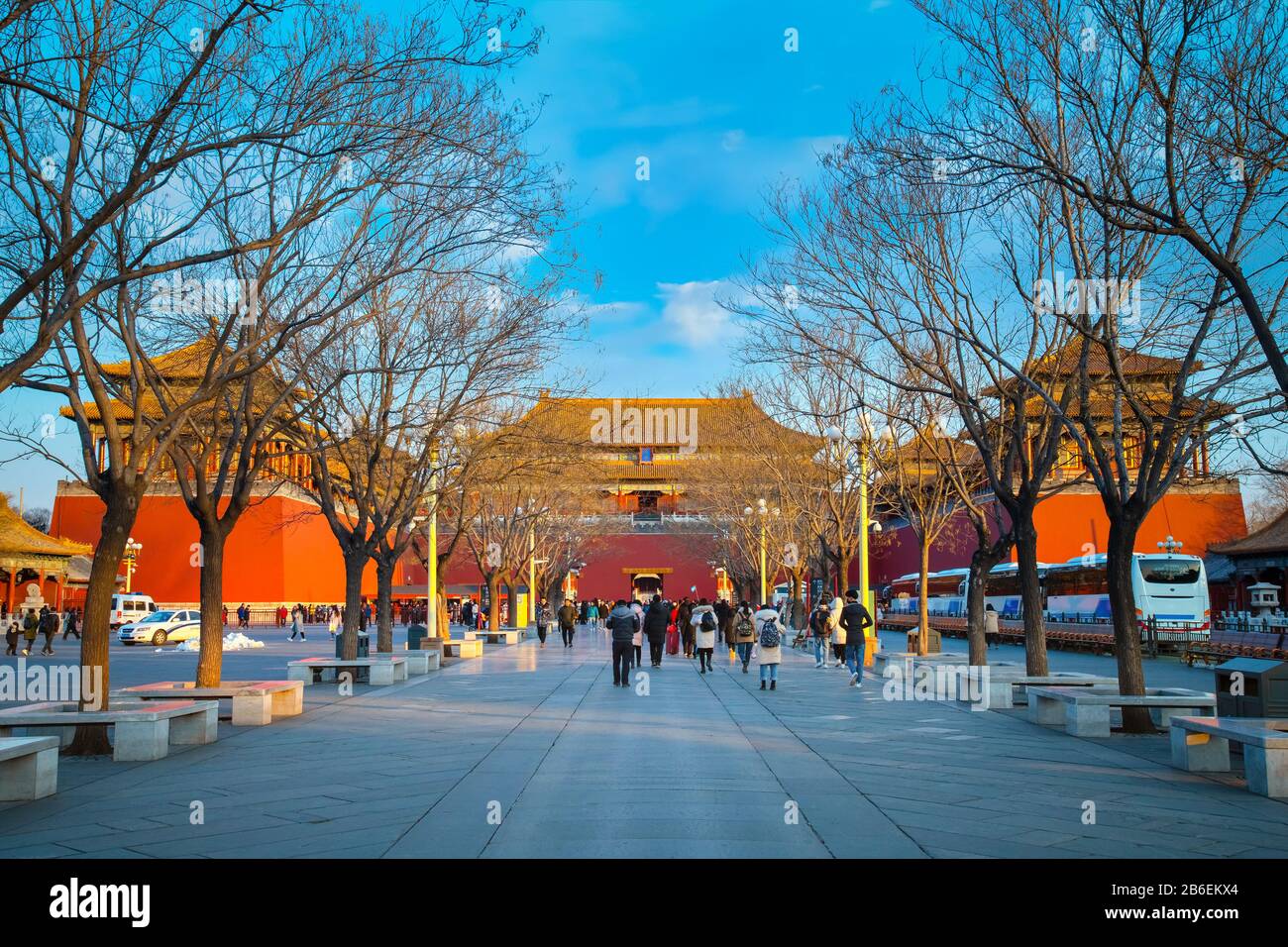 Beijing, China - Jan 9 2020: Wumen (Meridian Gate) of the Forbidden ...
