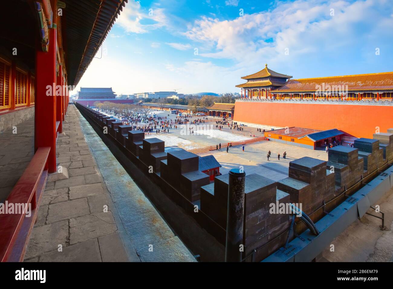 Beijing, China - Jan 9 2020: Wumen (Meridian Gate) of the Forbidden ...