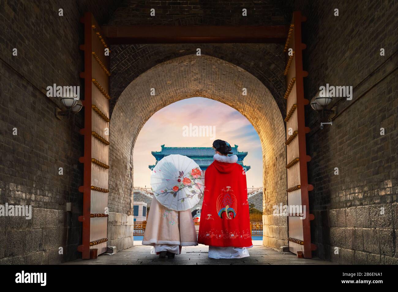 Beijing, China - Jan 17 2020: The Archery Tower of Qianmen or ...