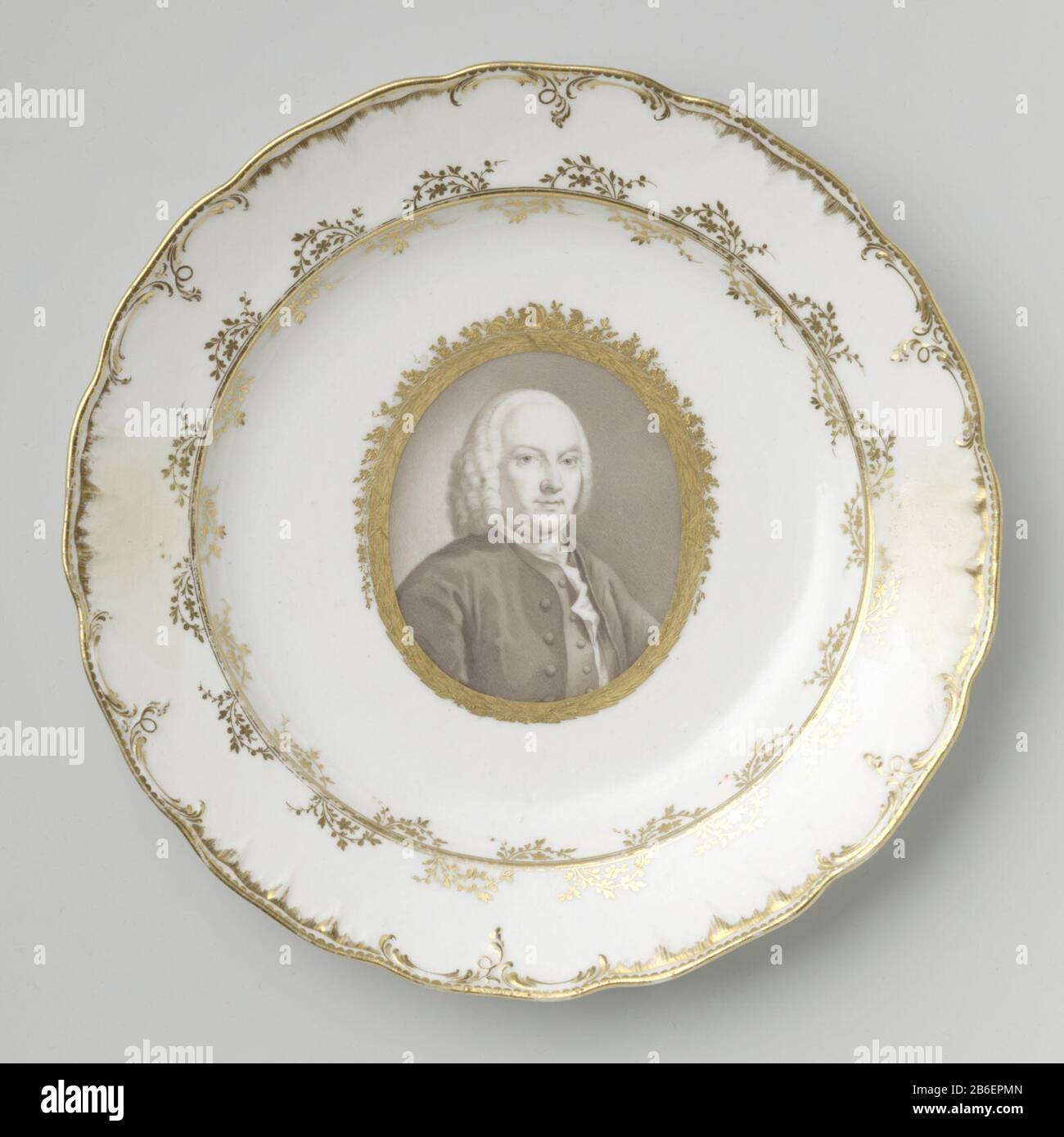 Sign painted with the portrait of Mr. Gerard Aarnout Hasselaar Bord van ...