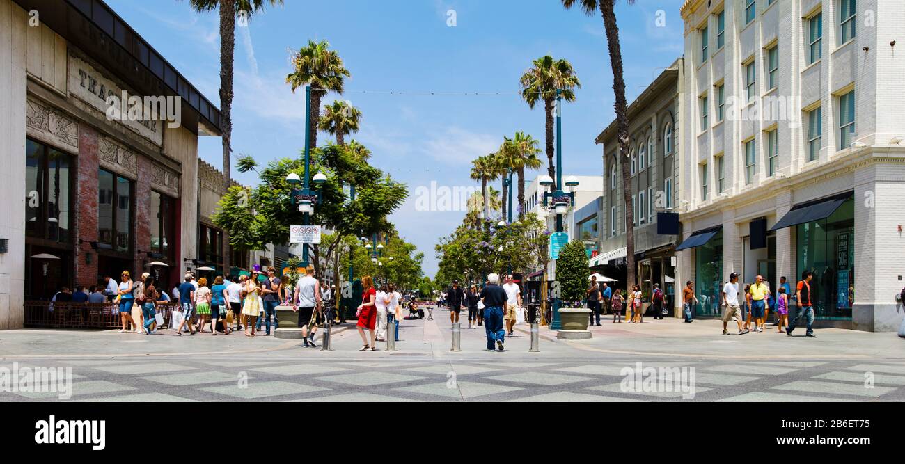 Third Street Promenade, Santa Monica, Los Angeles County, California ...