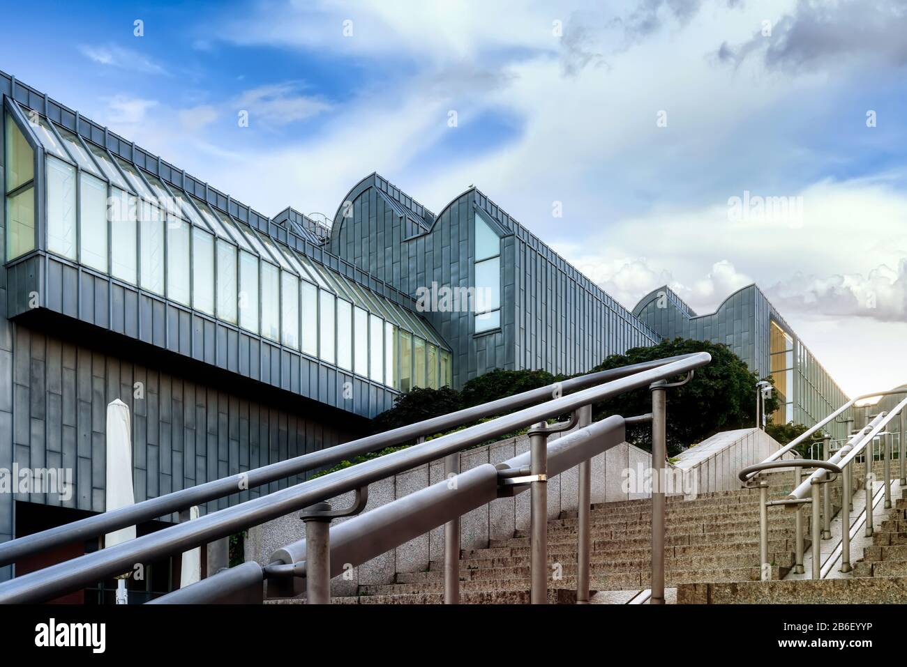 Modern philharmonic concert hall building in Cologne, Germany Stock ...