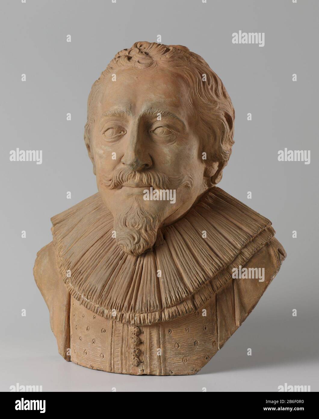 Bust of Hugo Grotius Borstbeeld (schouderstuk), frontaal, van Hugo de ...