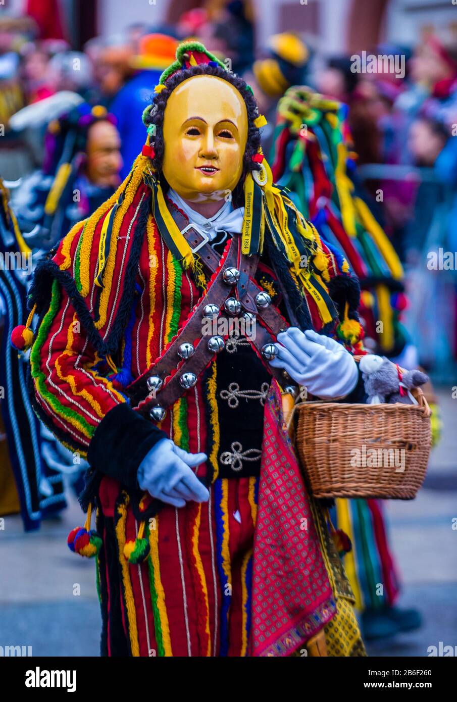 Participant in the Rottweil Carnival in Rottweil , Germany Stock Photo ...