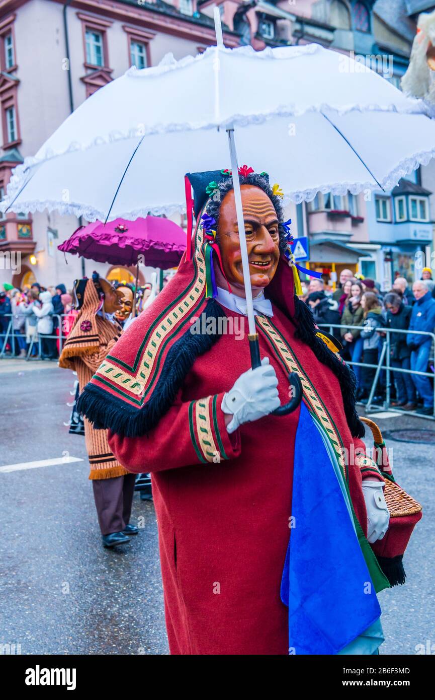 Participant in the Rottweil Carnival in Rottweil , Germany Stock Photo ...