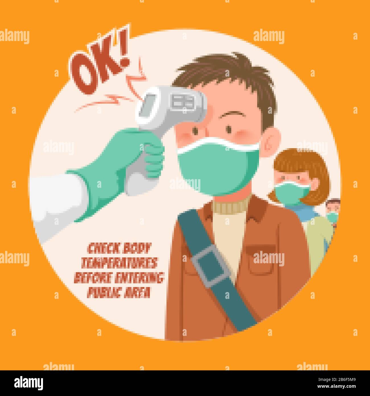 Check body temperature before entering public area to fight against ...