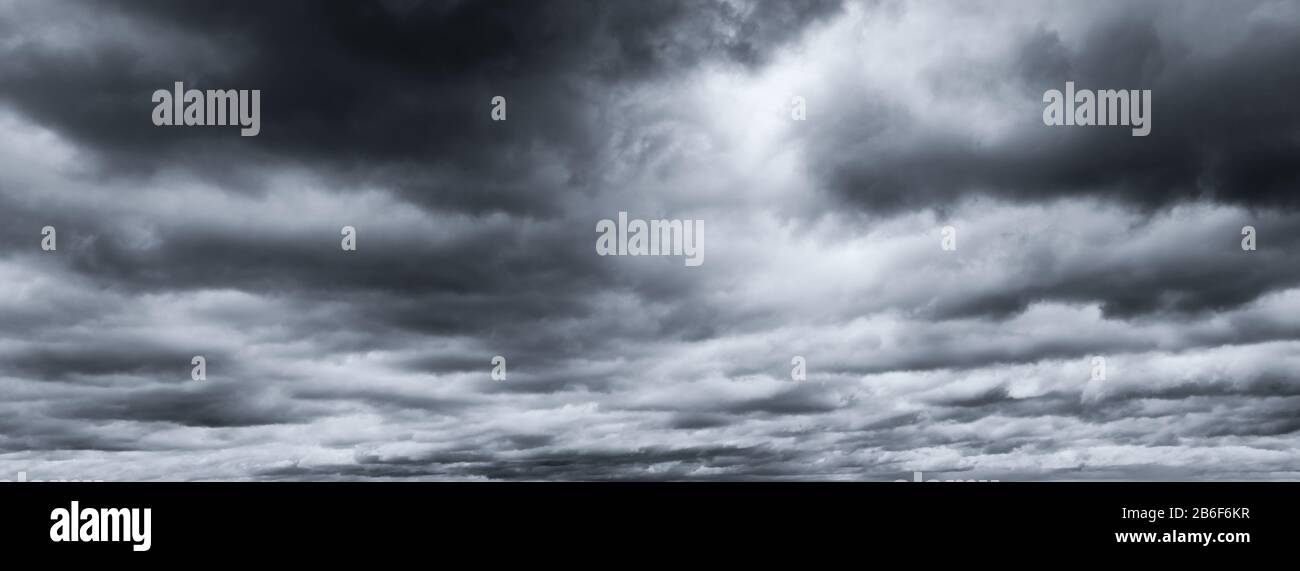 Dark dramatic sky and clouds. Background for death and sad concept ...