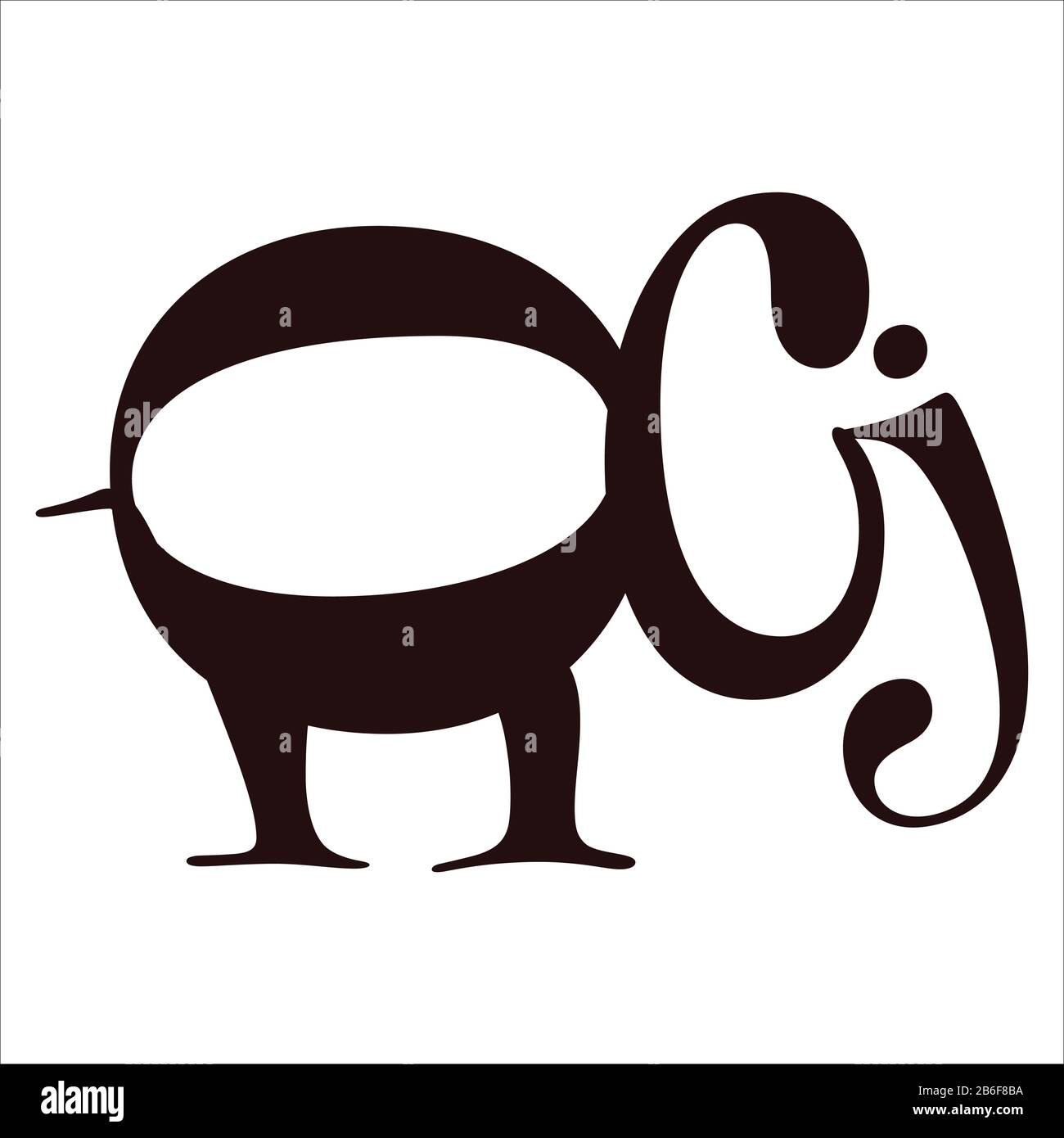Elephant typography hi-res stock photography and images - Alamy