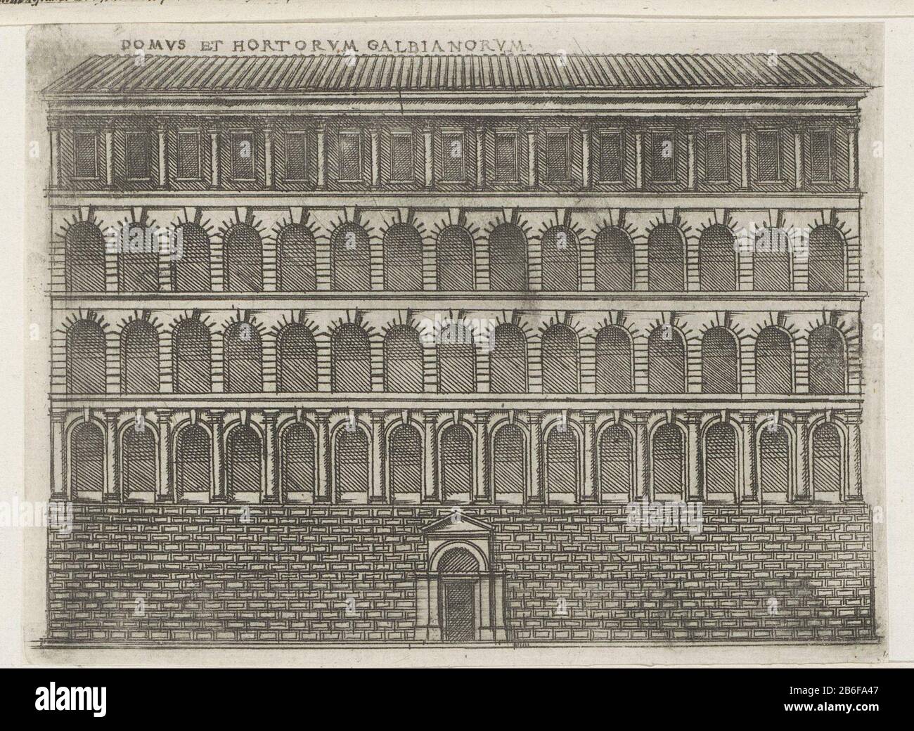Bouwwerk te Rome Domus et Hortorum Galbianorum (title on object) Livre ...