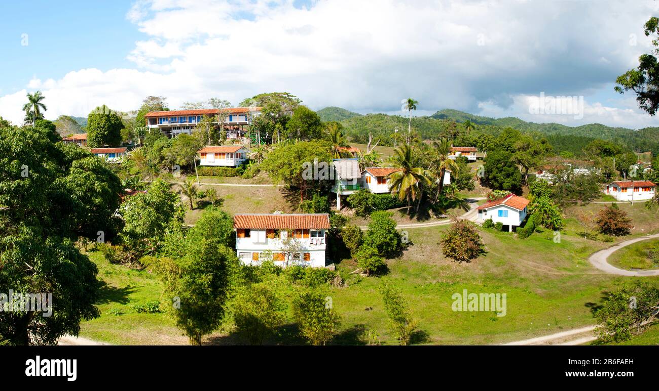 Housing for residents at Las Terrazas, Pinar Del Rio, Cuba Stock Photo ...