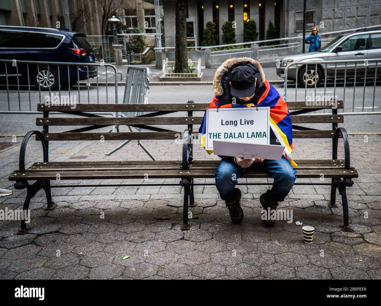 Tibetans National Uprising Day in New York City Stock Photo - Alamy