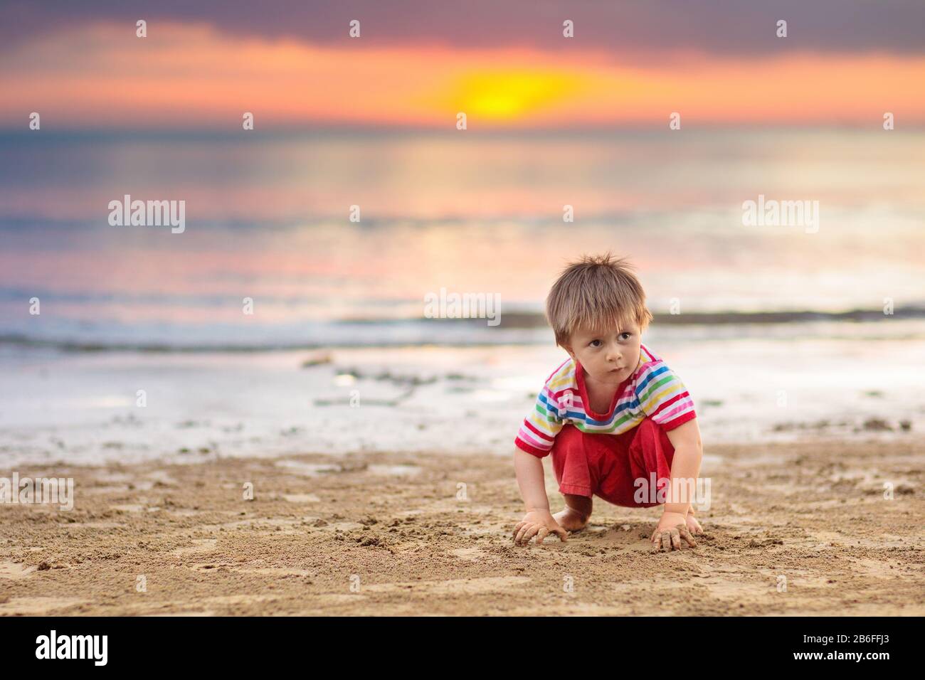 Baby Running In The Beach High Resolution Stock Photography and Images ...