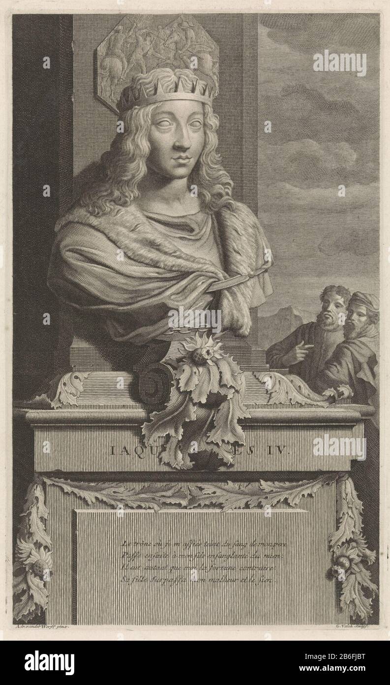 Bust of James IV of Scotland Seven portraits of historical figures ...