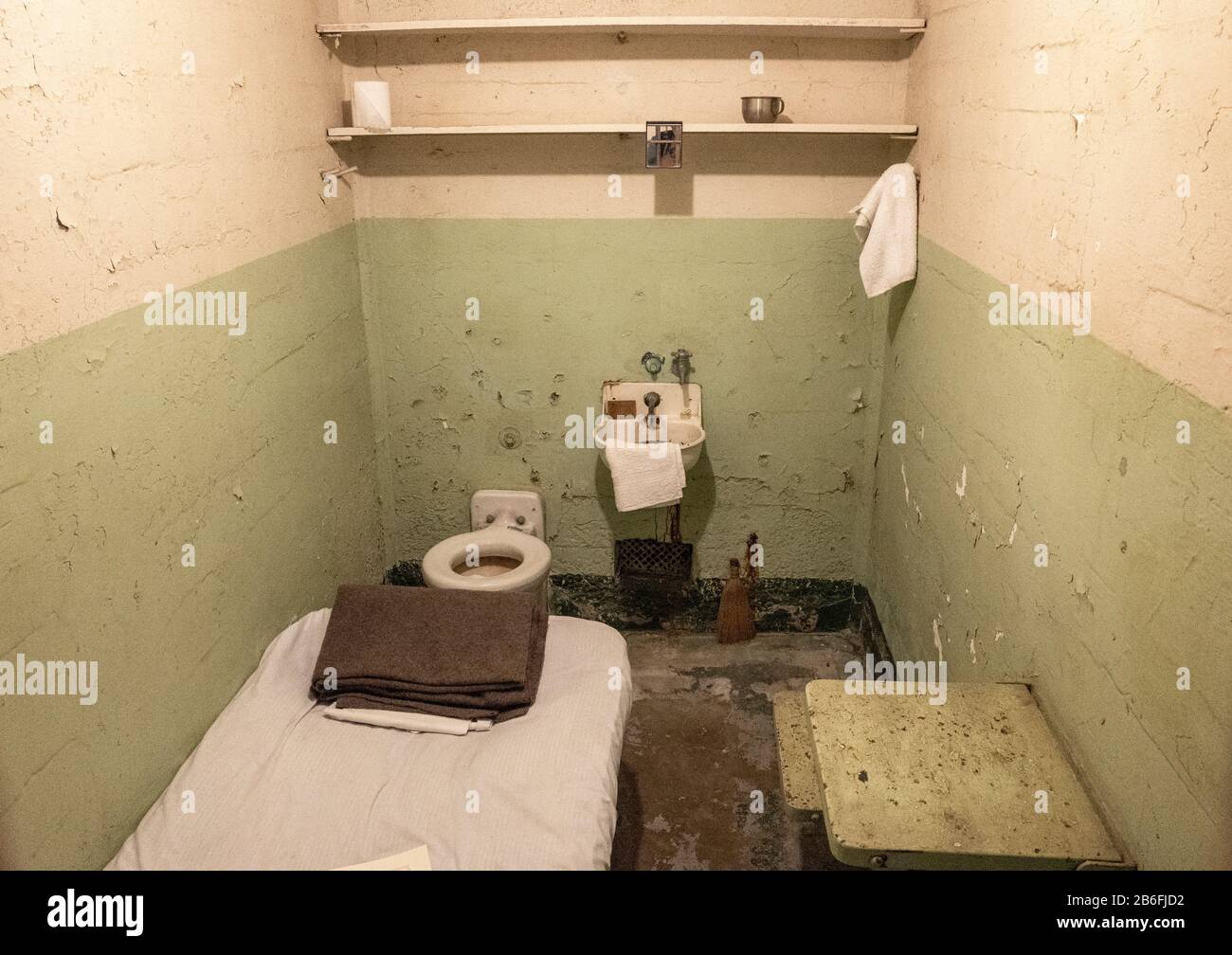 Alcatraz Federal Penitentiary prison in San Francisco, California,USA ...