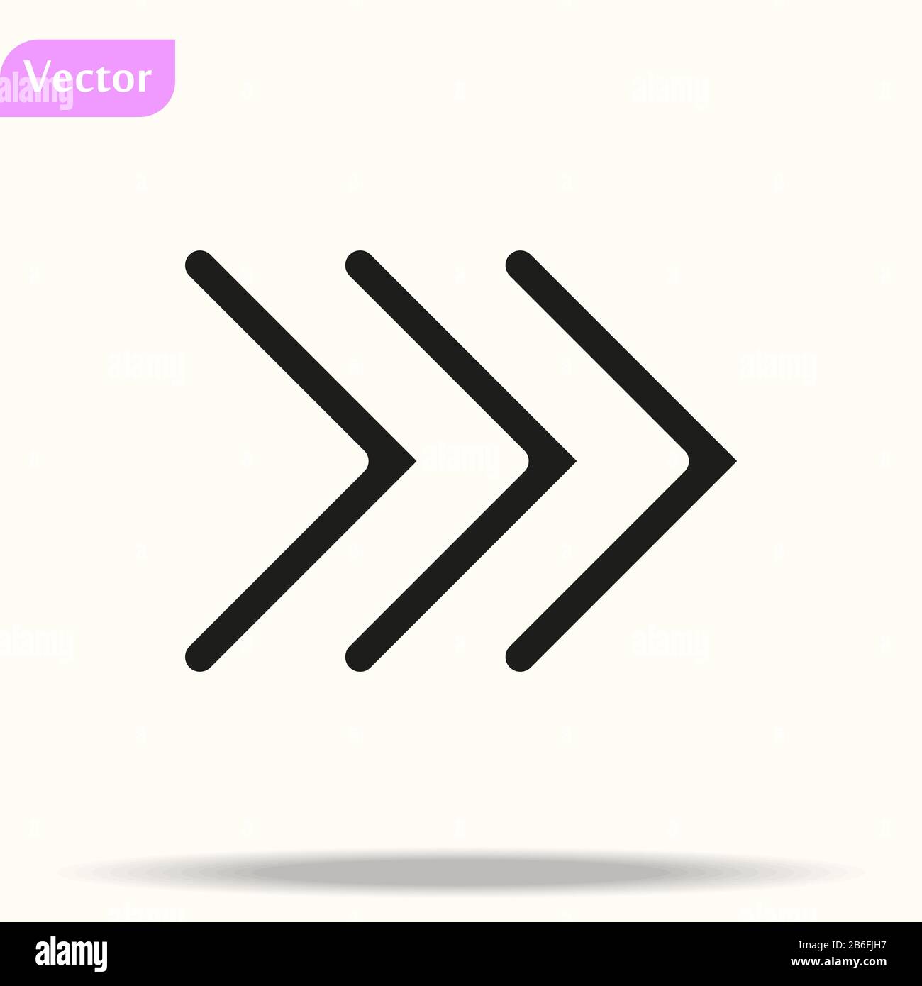 Arrow Icon. isolated perfect pixel with flat style in white background ...