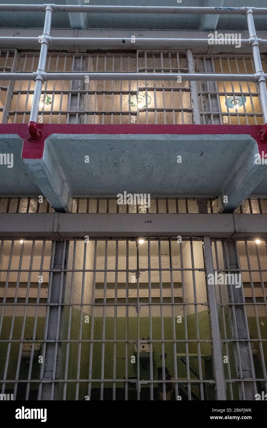 Alcatraz Federal Penitentiary prison in San Francisco, California,USA ...