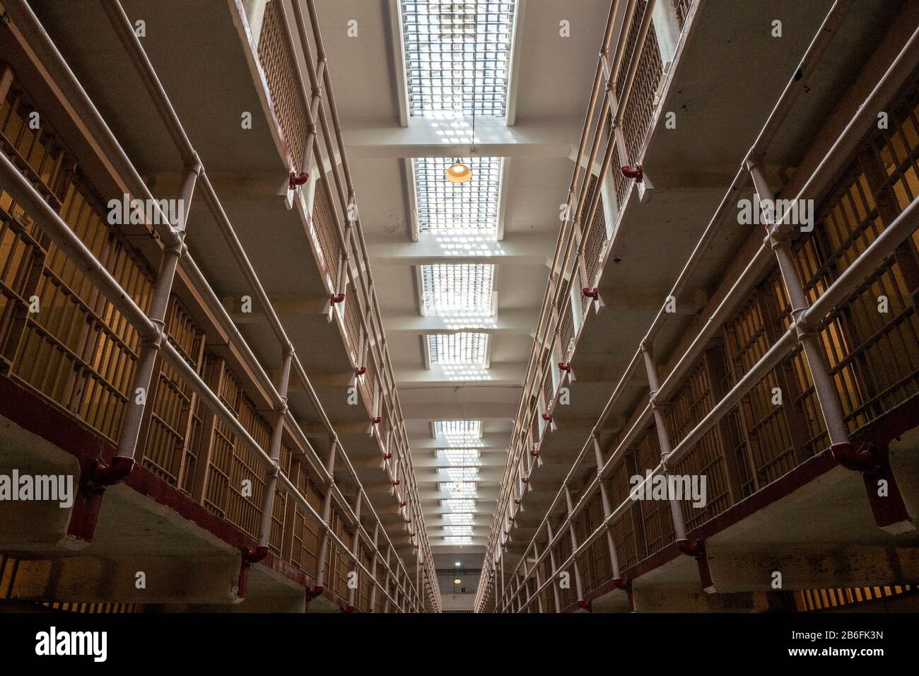 Alcatraz Federal Penitentiary prison in San Francisco, California,USA ...