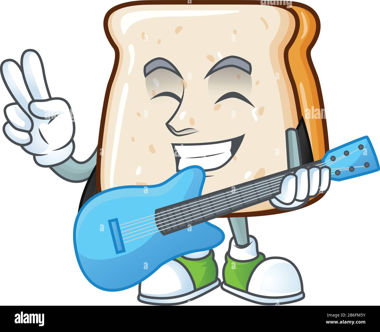 Eating a piece of bread Stock Vector Images - Alamy