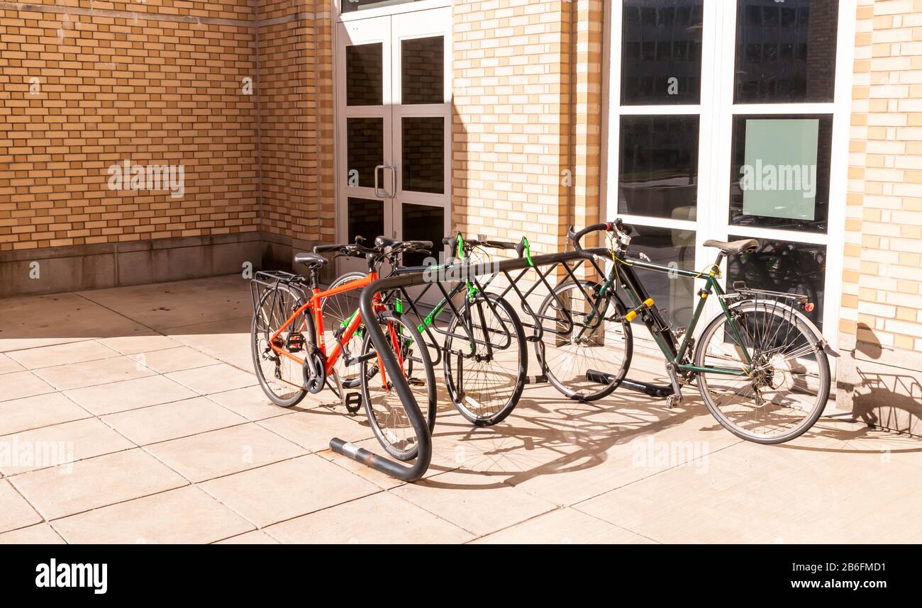 Bike rack hi-res stock photography and images - Alamy