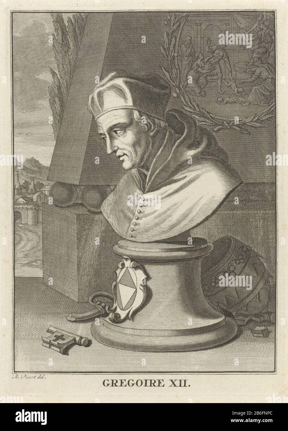 Bust of Pope Gregory XII Bust of Pope Gregory XII Where: a coat of arms ...