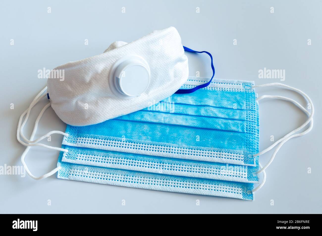 Medical masks for protection against respiratory tract viruses on a ...