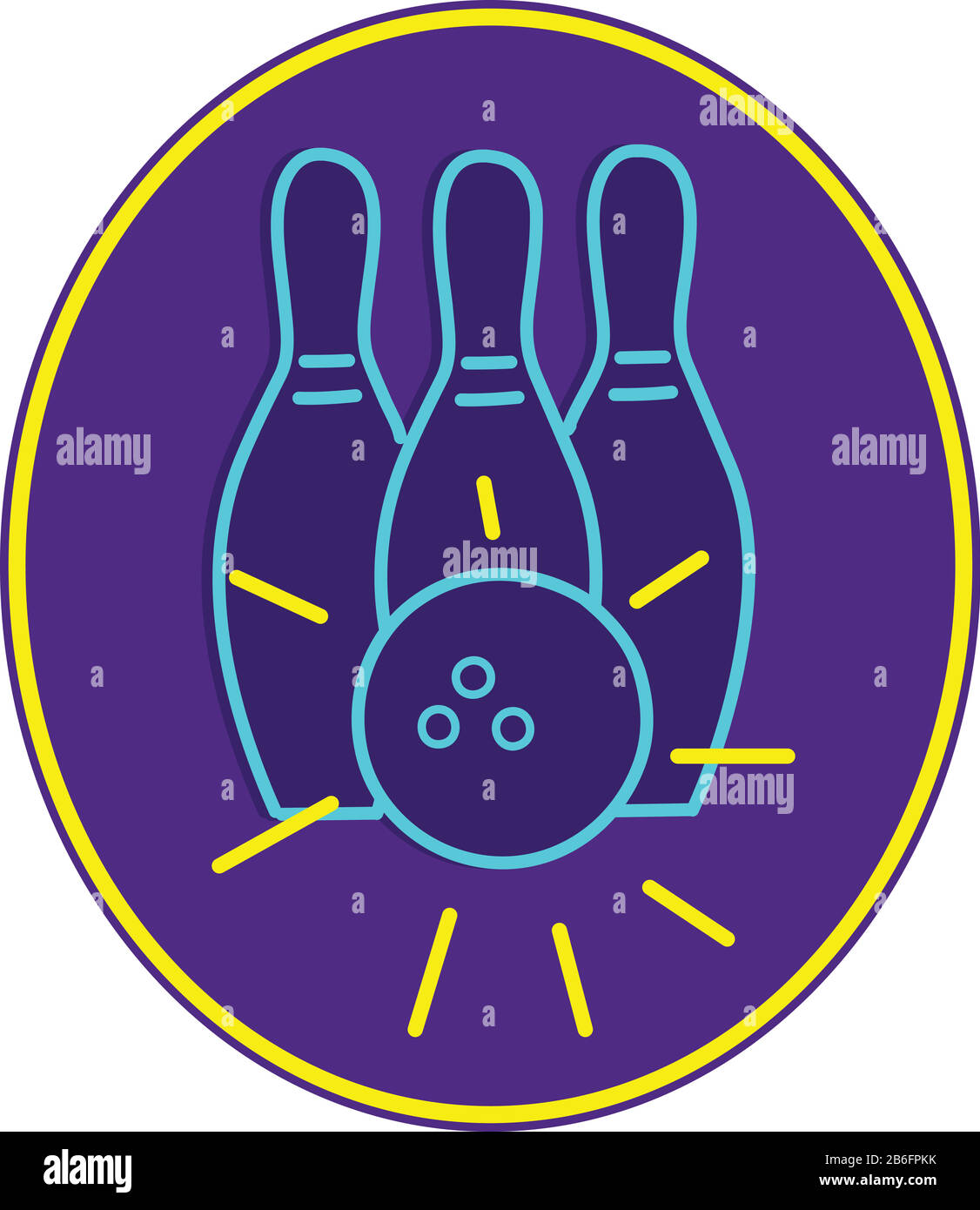 1980s bowling alley Stock Vector Images - Alamy