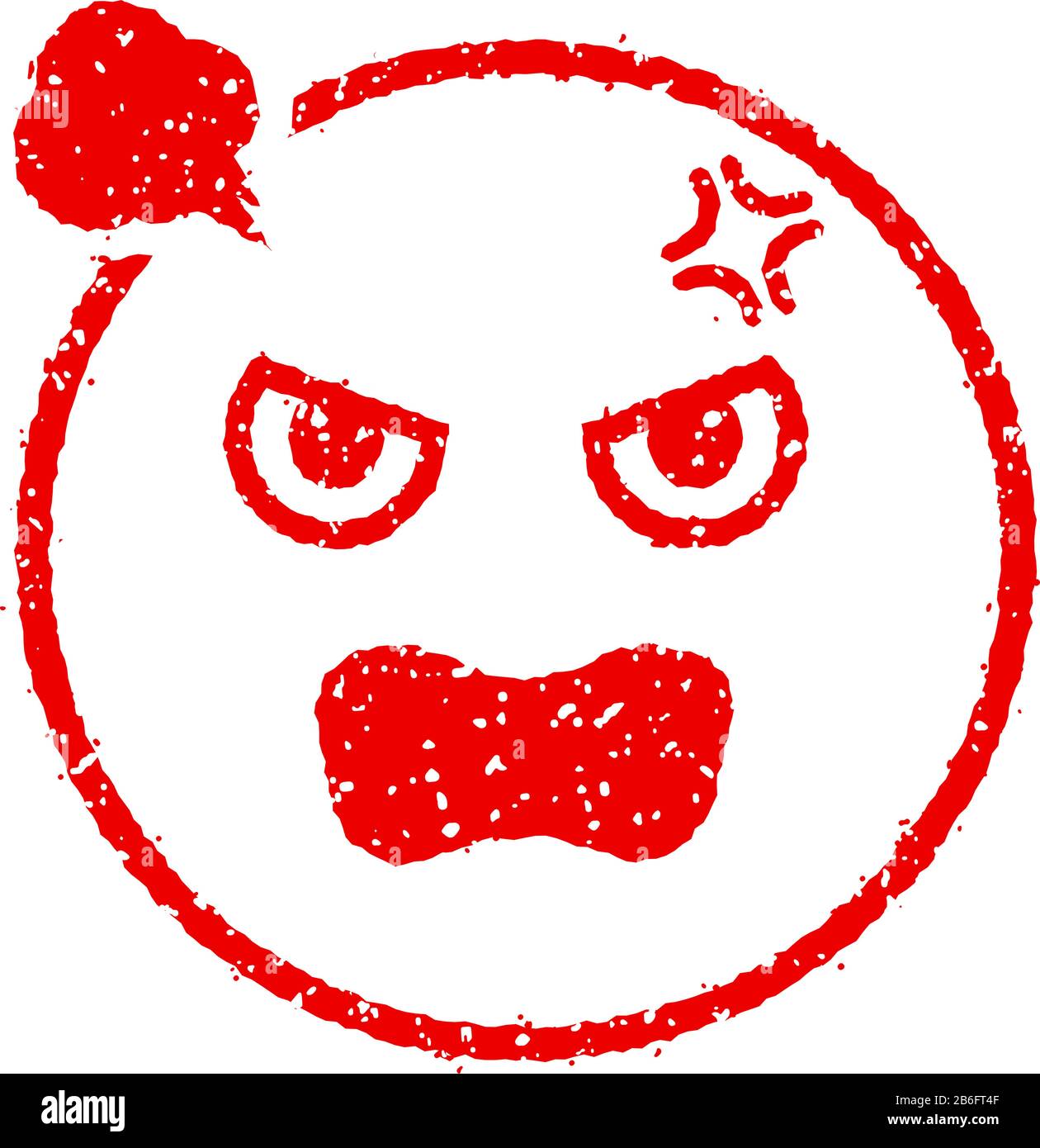Angry boy head cartoon illustration hi-res stock photography and images ...