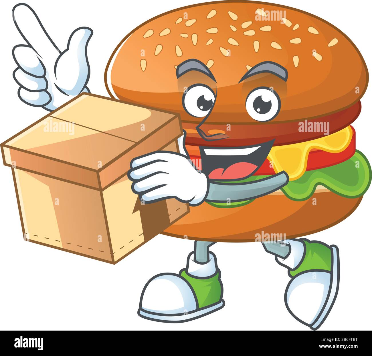 Lunch box with a sandwich Stock Vector Images - Alamy