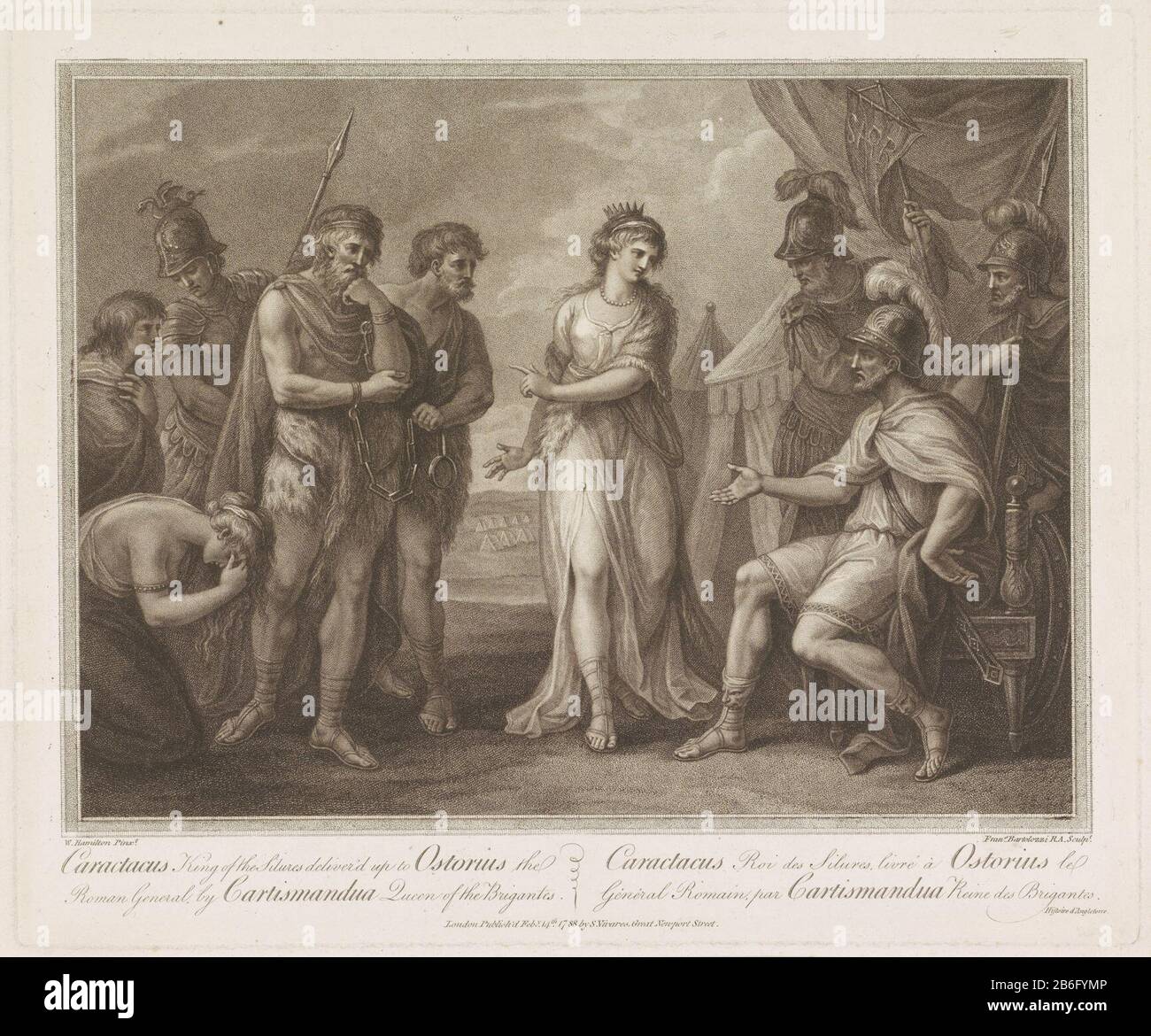 Caractacus delivered to Ostorius Caractacus, king of Silures is ...