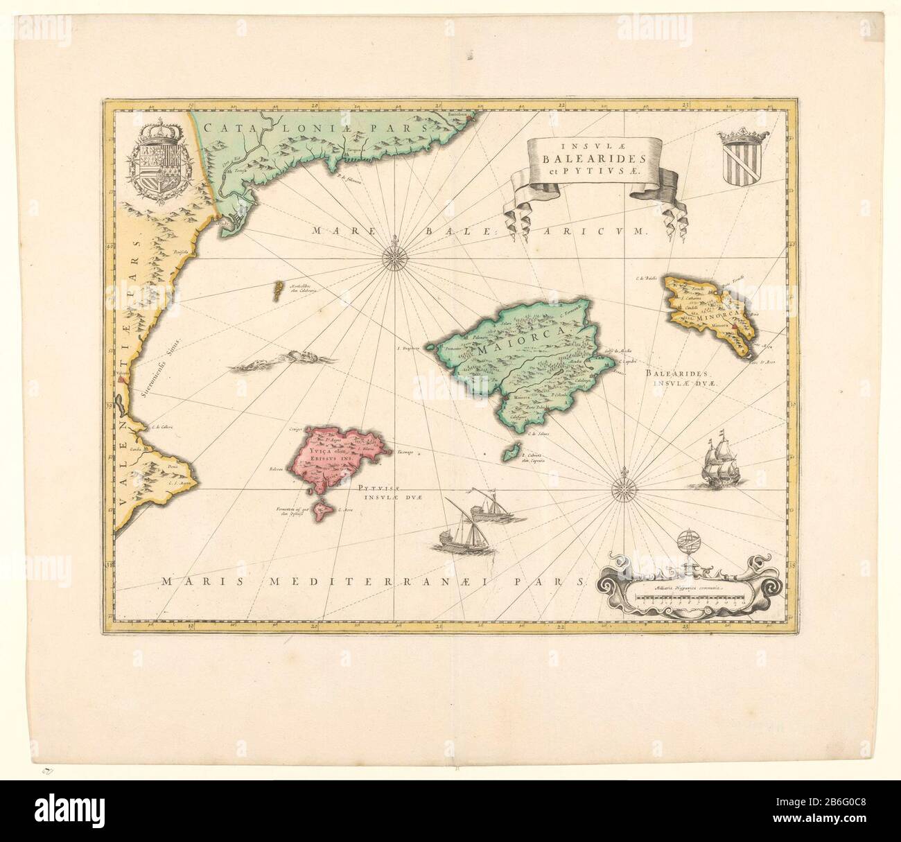 Balearic islands map hi-res stock photography and images - Alamy