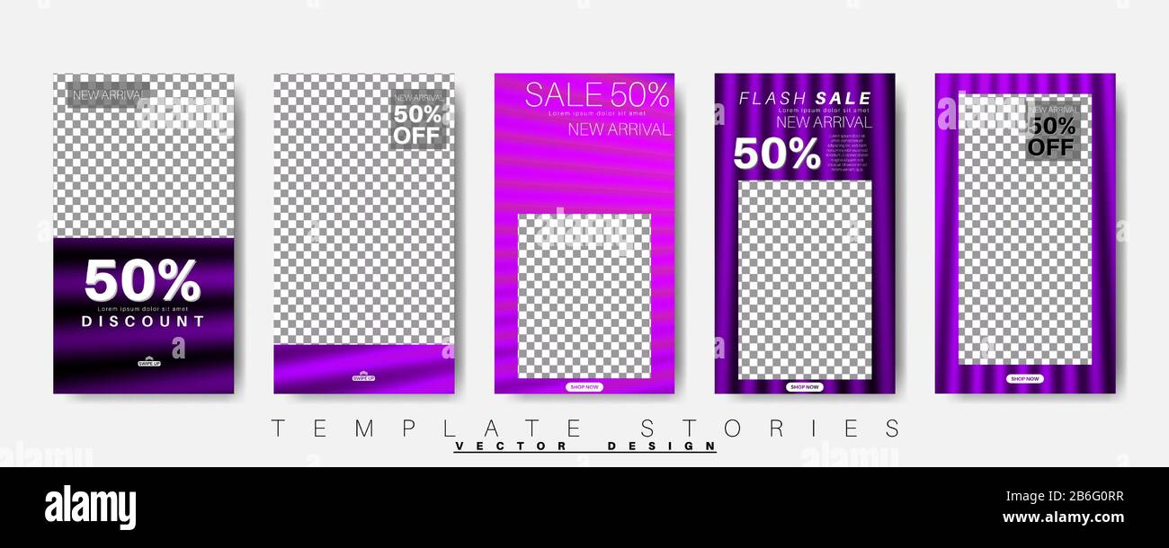 Editable Stories background template. Vector Design for social media ...