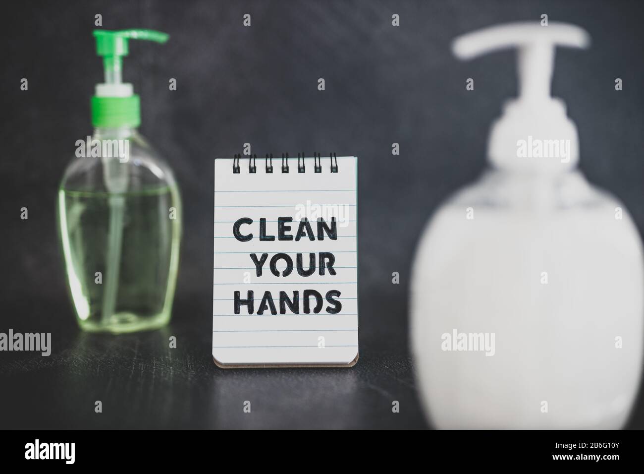 keep your hands clean to fight bacteria and viruses conceptual still ...