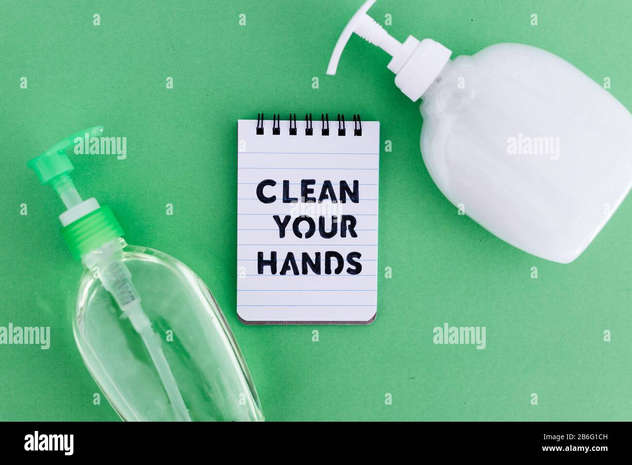 keep your hands clean to fight bacteria and viruses conceptual still ...