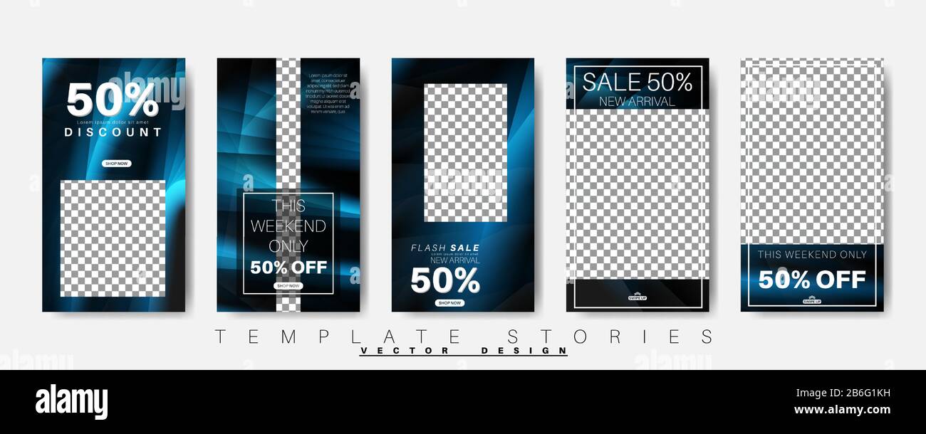 Editable Stories background template. Vector Design for social media ...