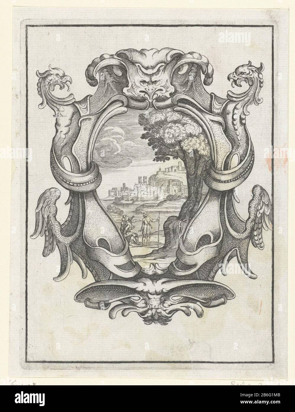 Cartouche with dragon heads and wings cartouches the diferentes ...