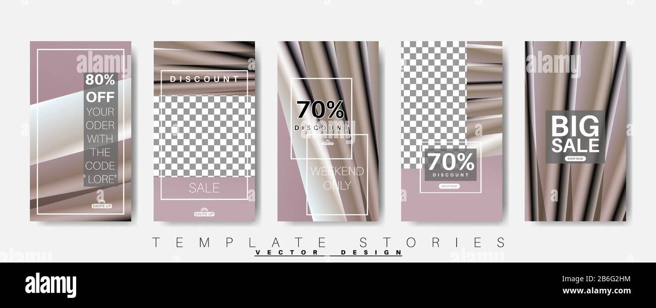 Editable Stories background template. Vector Design for social media ...