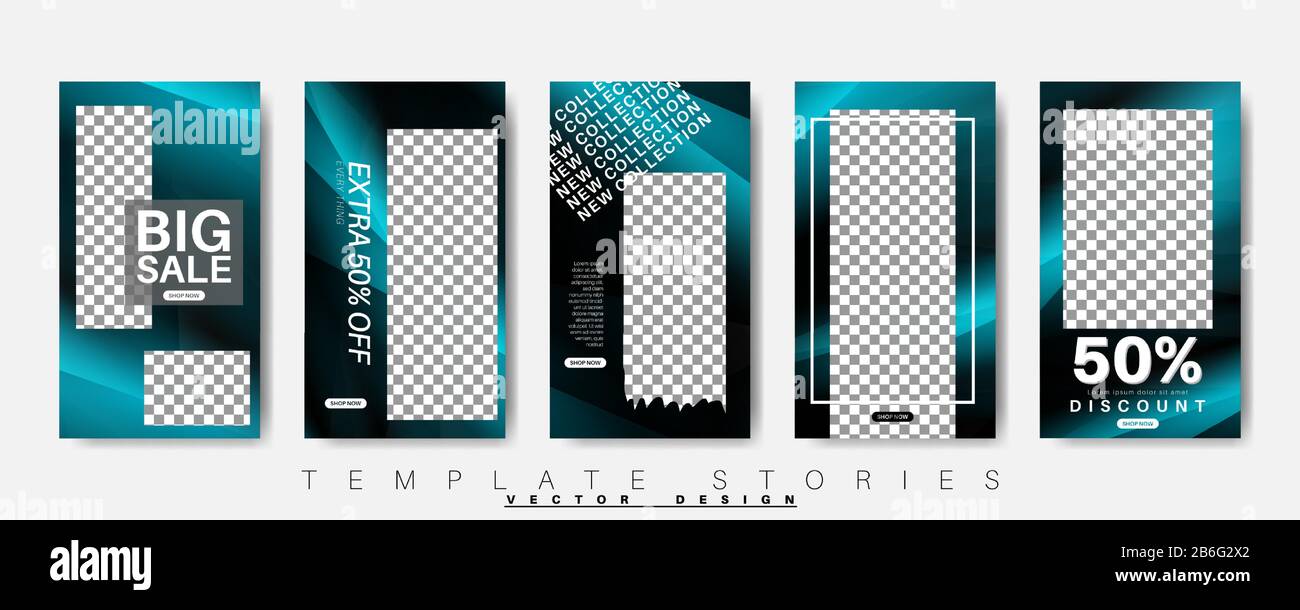 Editable Stories background template. Vector Design for social media ...
