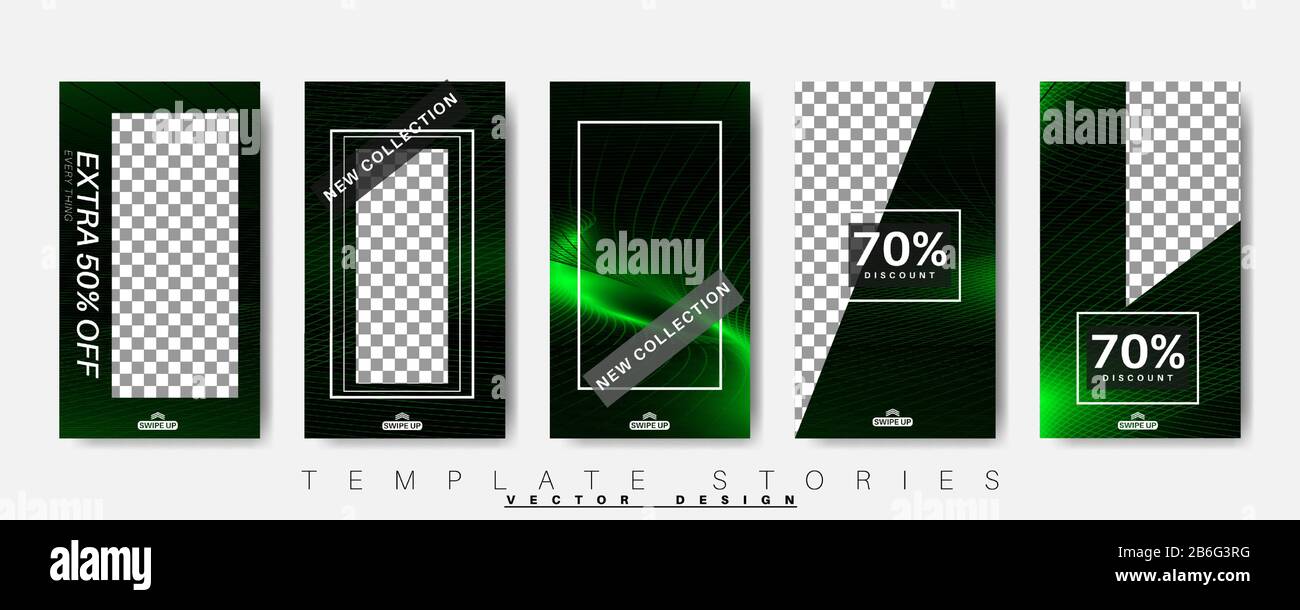 Editable Stories background template. Vector Design for social media ...