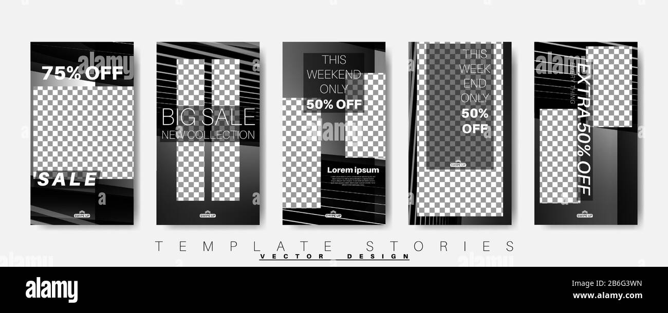 Editable Stories background template. Vector Design for social media ...
