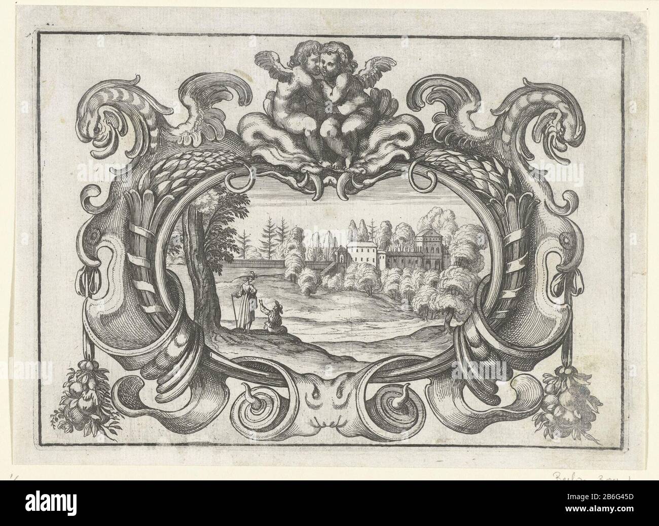 Cartouche french lobe style hi-res stock photography and images - Alamy