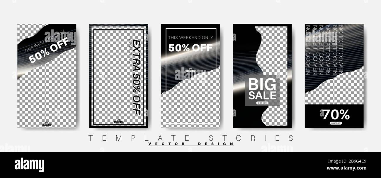 Editable Stories background template. Vector Design for social media ...