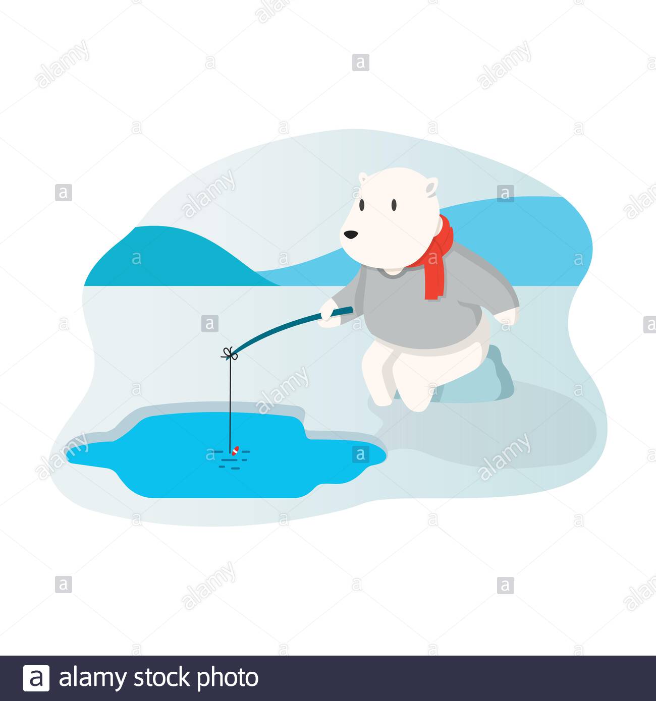 Polar Bear Fishing Stock Photos & Polar Bear Fishing Stock Images - Alamy